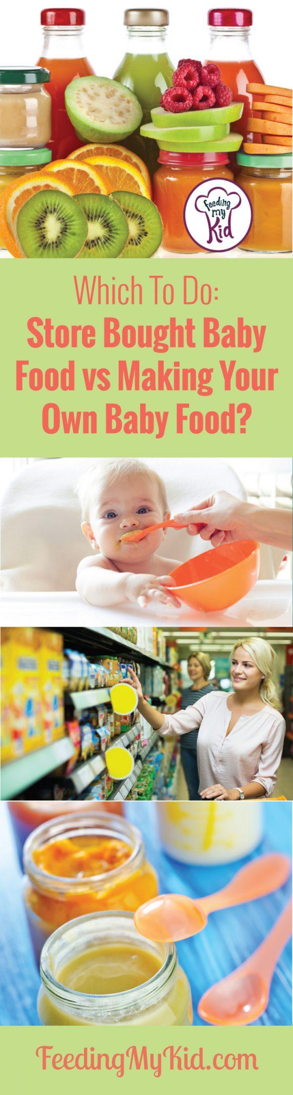 Which To Do: Buy Baby Food vs Or Make Homemade Baby Food? - Feeding My Kid