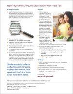 Daily Sodium Intake Guide for Children and Adolescents