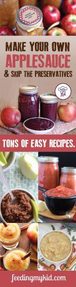 Homemade Applesauce to Skip the Preservatives. Tons of easy recipes.